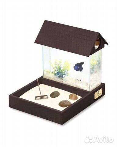 Аквариум с японским садом камней