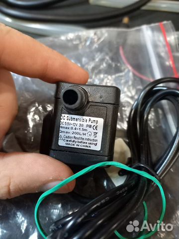 Immersible water pump, Погружная помпа с трубкой