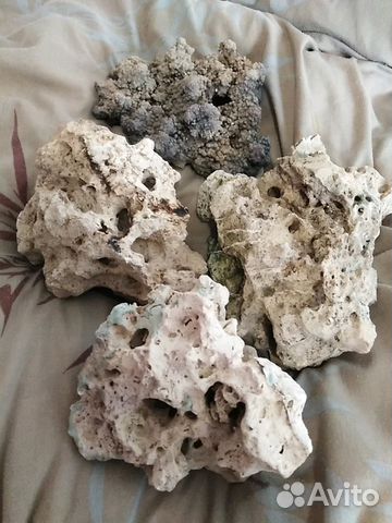 Камни для дизайна в аквариум, песчанник. С дырками