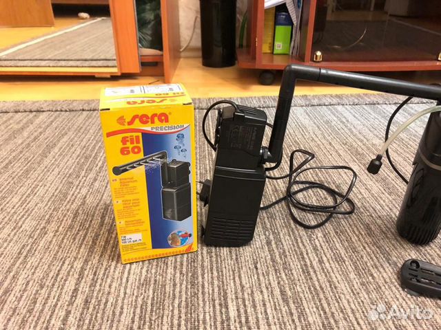 Внутренний фильтр Sera fil-60, Aquel fun 1 plus, с