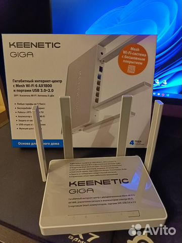 Роутер Keenetic Giga AX (KN-1011) купить в Москве | Электроника | Авито