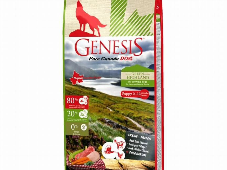 Genesis Pure Canada Green Highland Puppy 11,79 кг