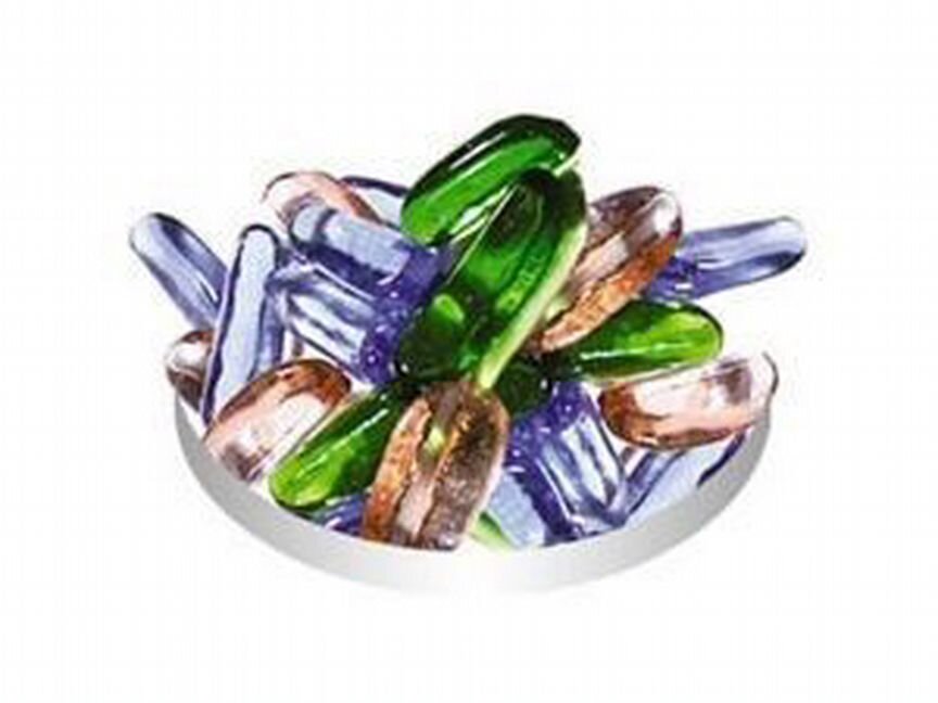 Грунт стеклянный № 97 12 шт Палочки цветные