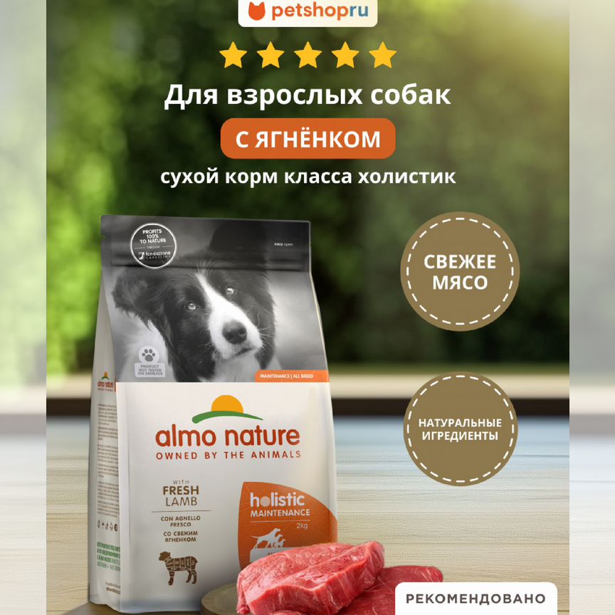 Сухой корм для собак с ягнёнком