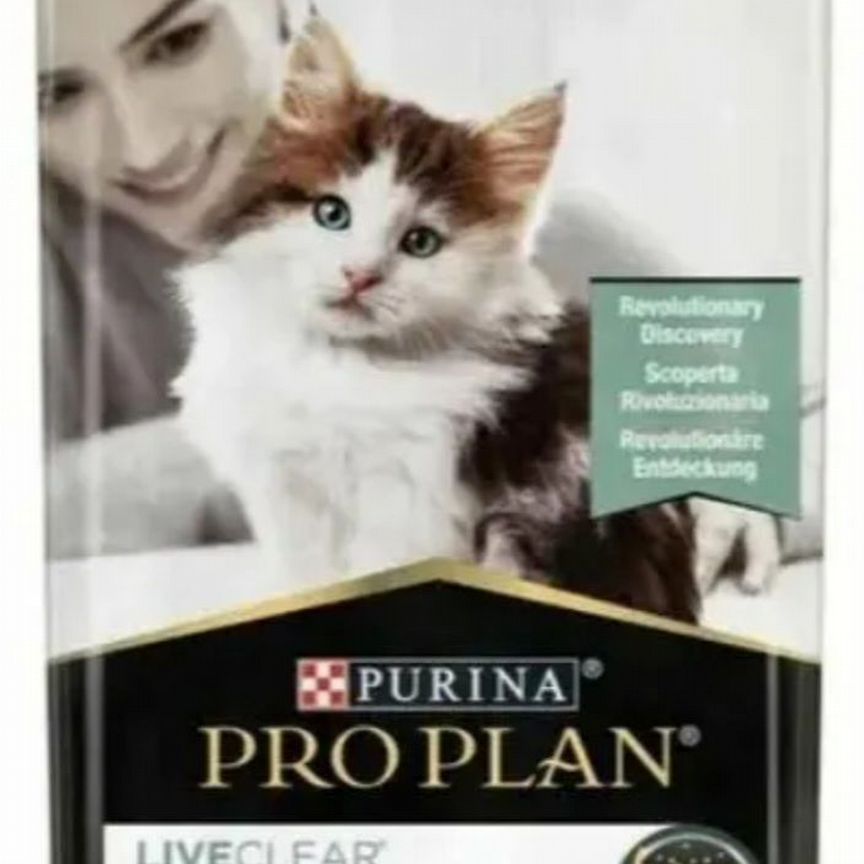PRO plan liveclear сухой корм для котят