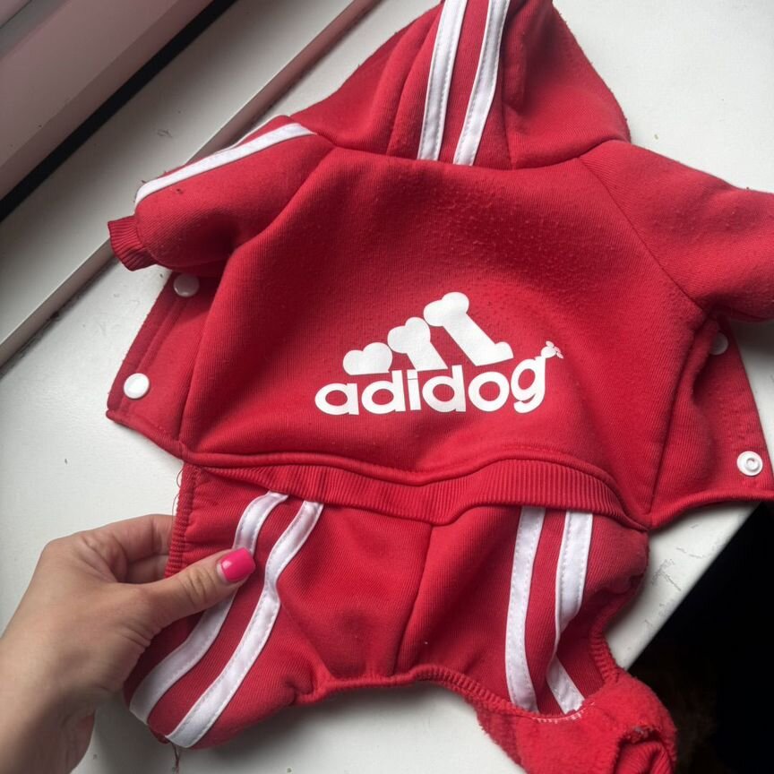 Кофта для собаки флисовая adidas