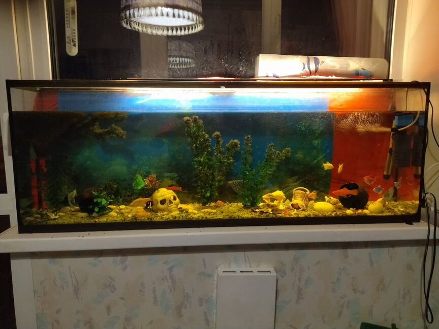 Аквариум с тумбой бу