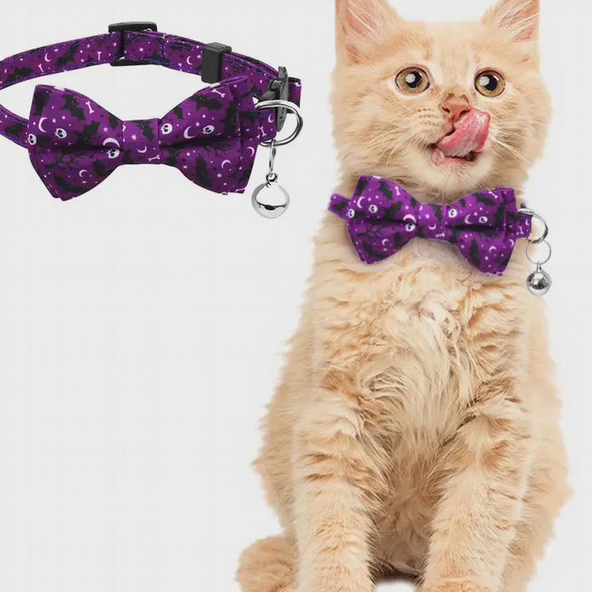 Ошейник для кошек с бабочкой, фиолетовый, zi-Cat Bow Tie