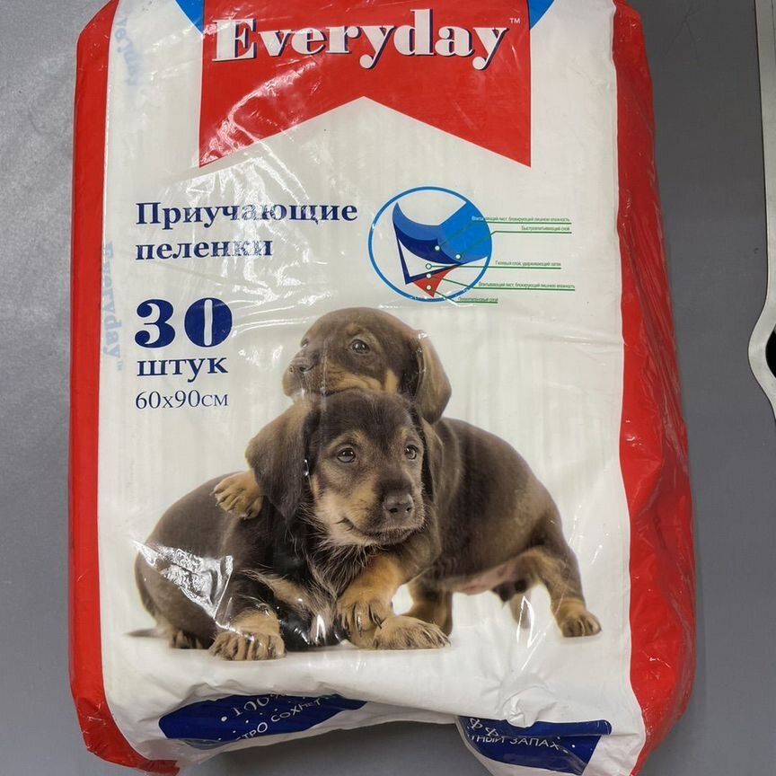Приучающие пелёнки everyday 60*90, 30 шт