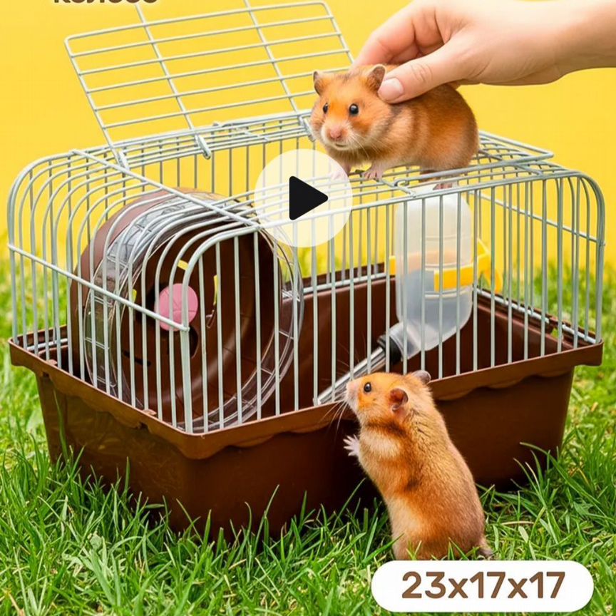 Клетка переноска для хомяка