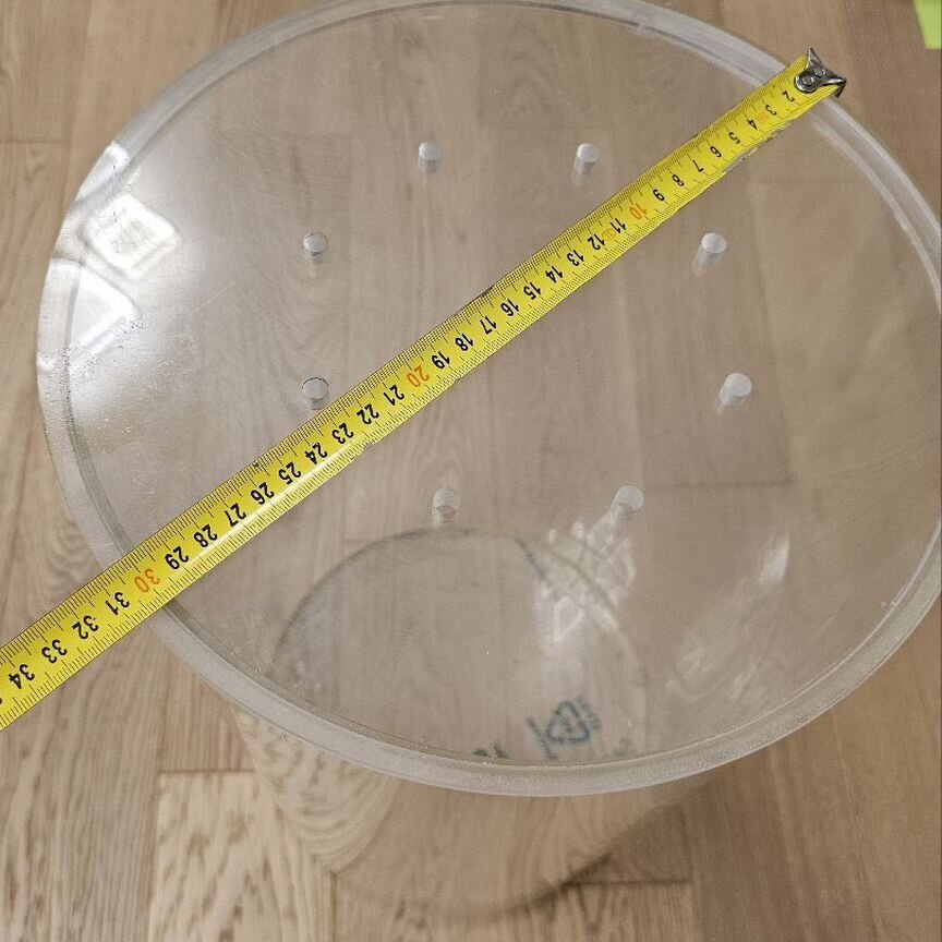 Аквариум 40 литров цилиндрический высокий pmma