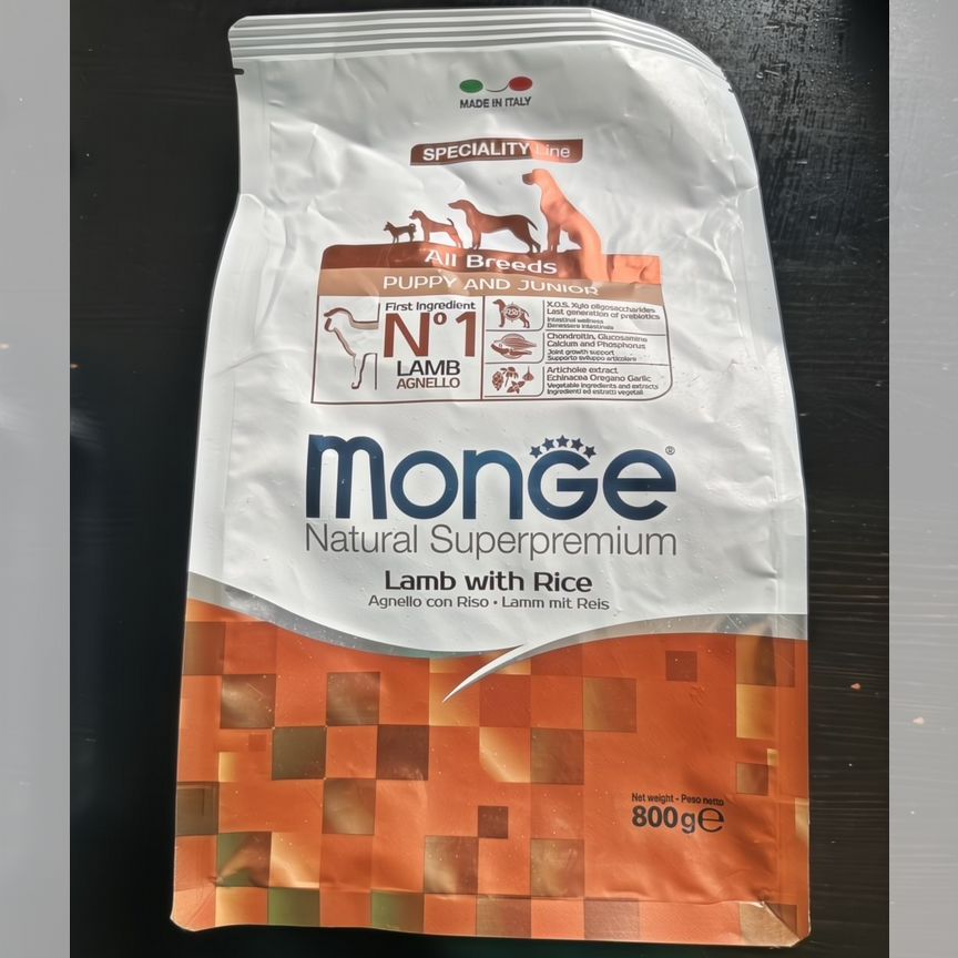 Сухой корм для собак Monge 800 грамм