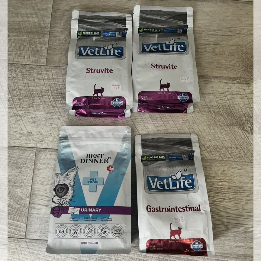 Корм для кошек vetlife