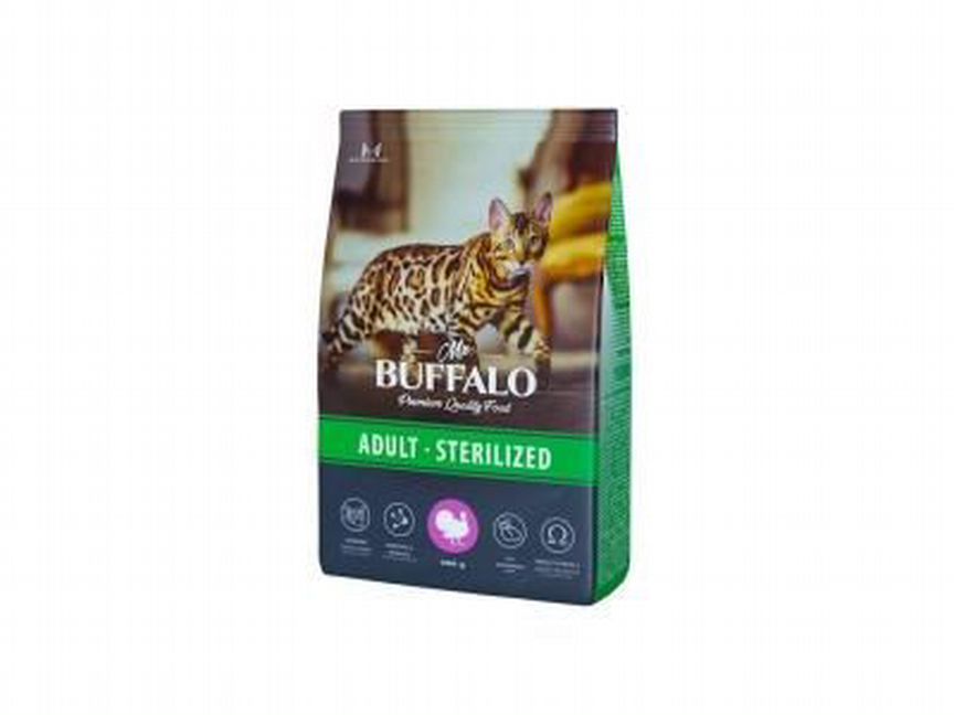 Mr.Buffalo Сухой корм castrated с индейкой для сте