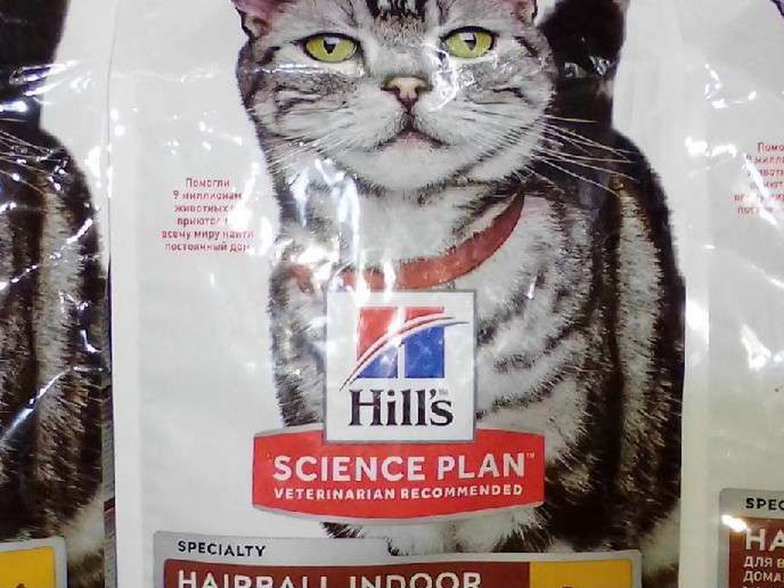 Сухой корм для кошек Hill's hairball indoor 1,5 кг