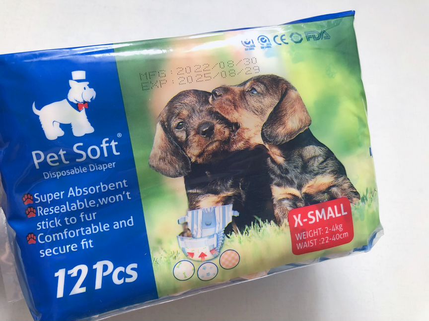 Подгузники для собак Pet Soft (XS)