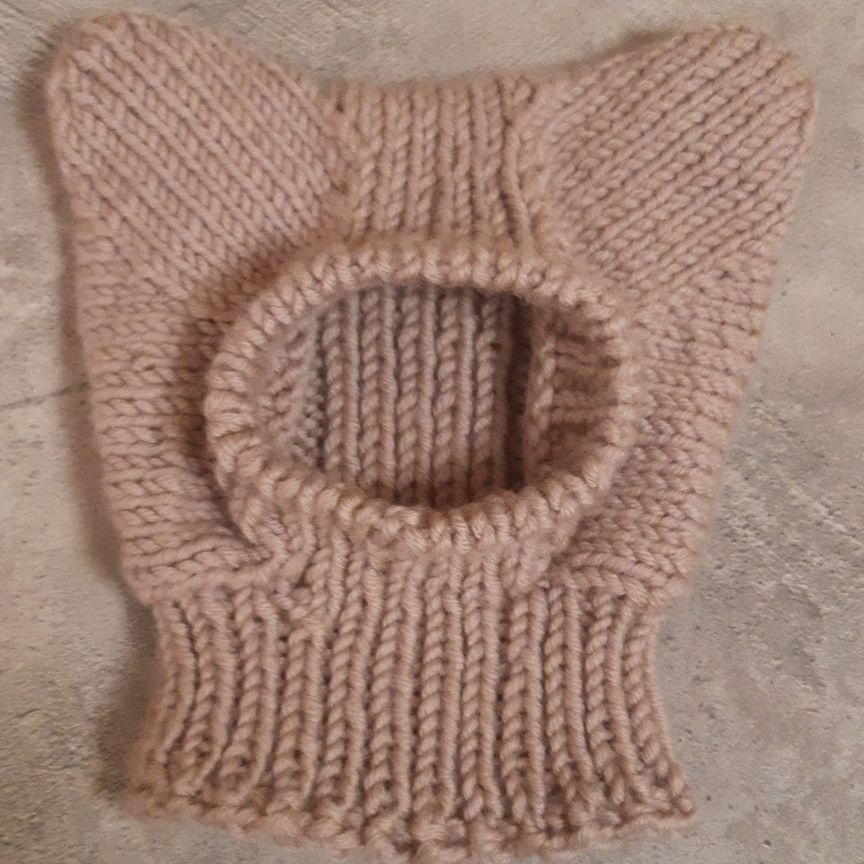 Шапочка для собак мелких пород, шерсть мериноса