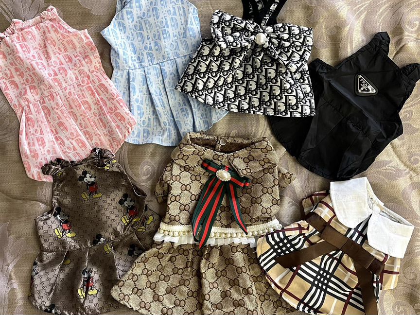 Платье для собак одежда новое burberry gucci