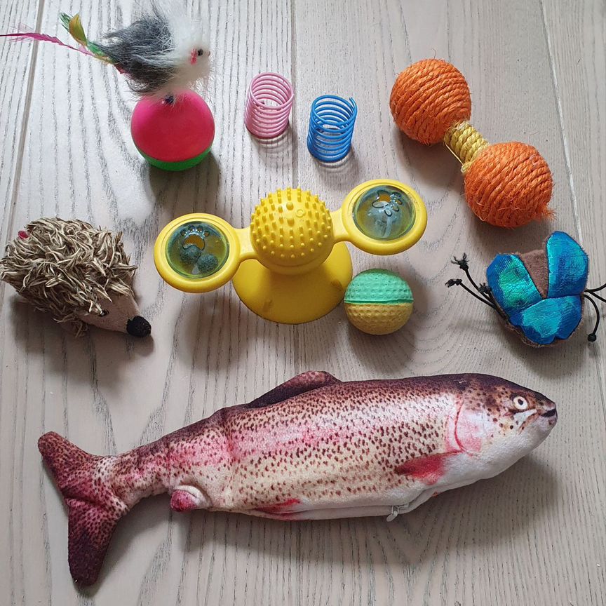 Игрушки для кошек разные