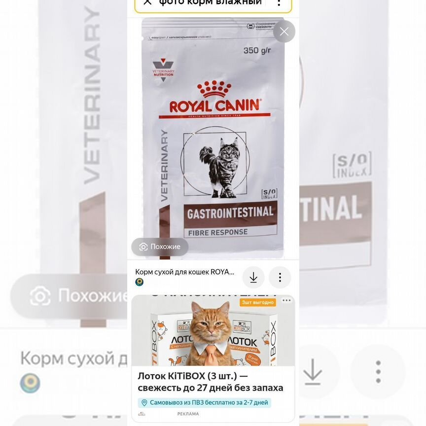 Корм для кошек royal canin