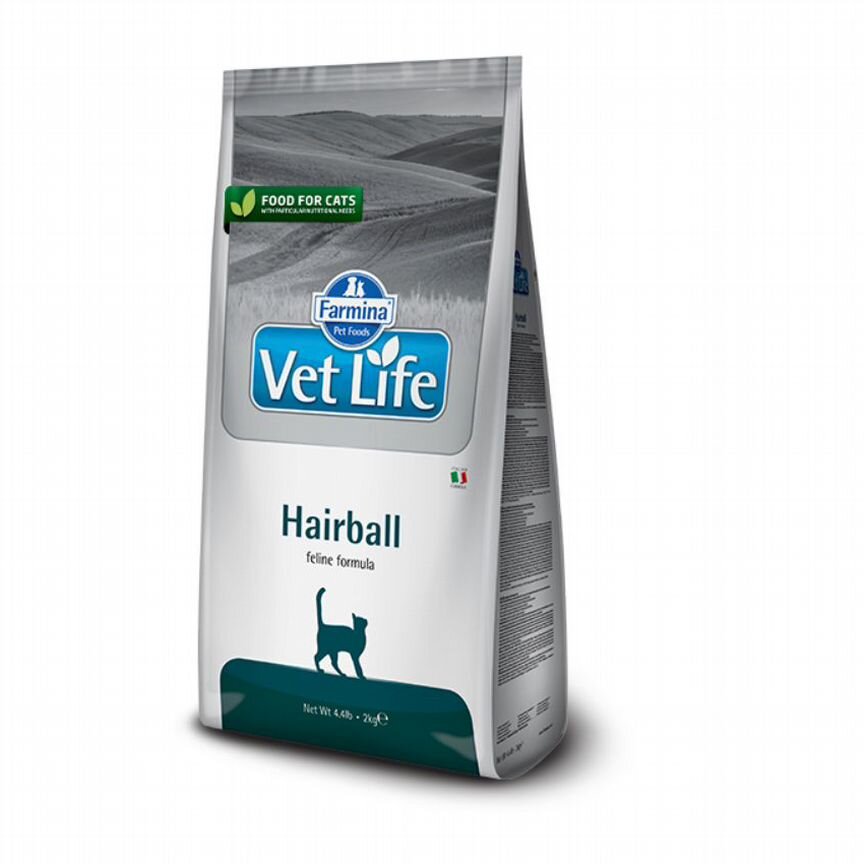 Корм для кошек Farmina VetLife Hairball 10 кг