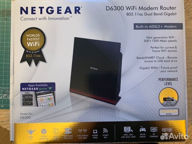 Роутер Netgear D6300 Wifi Modern Router купить в Москве | Электроника ...