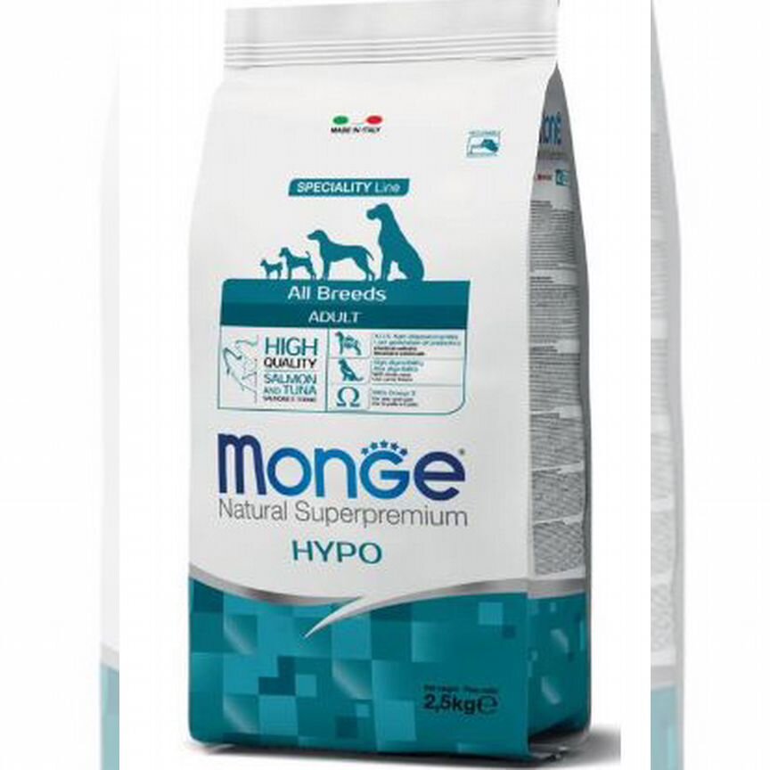 Корм для собак Monge Adult Hypoallergenic 2,5 кг