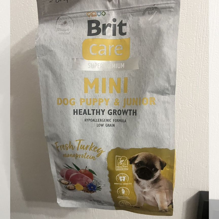 Корм brit care puppy mini