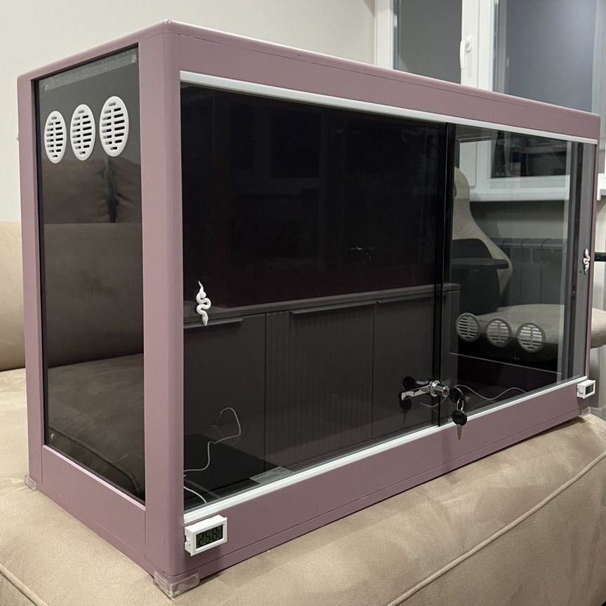 Деревянный террариум новый тонированный 100х40х60