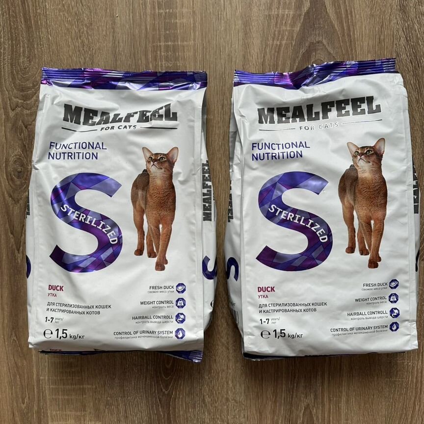 Корм для кошек Mealfeel новый