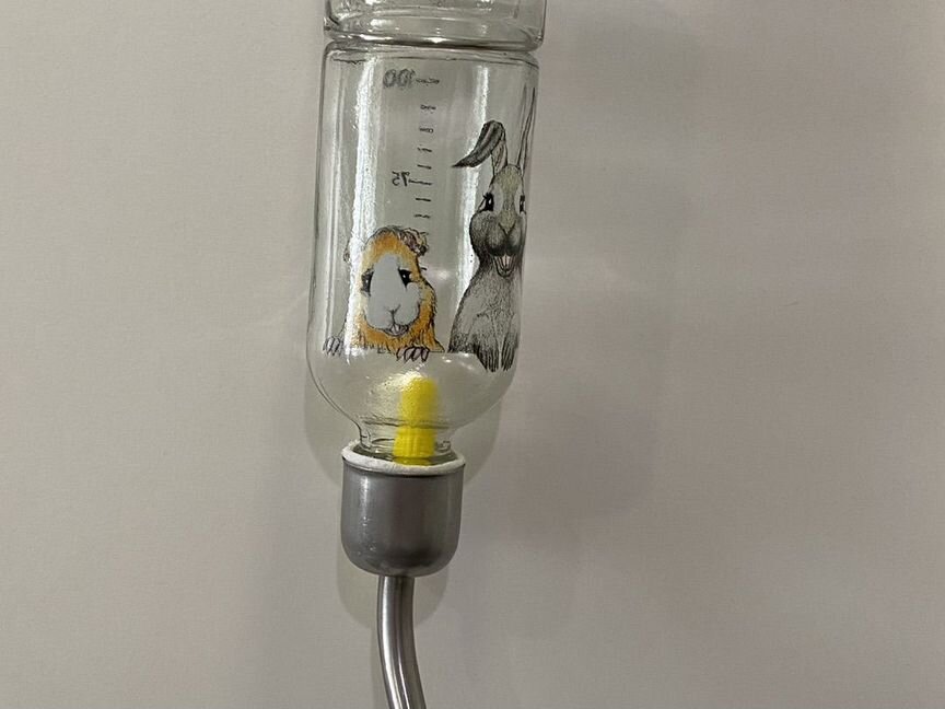 Поилка для грызунов Honey and Hopper, стеклянная