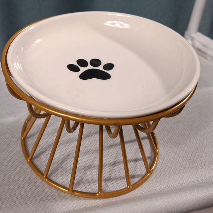 Миска для животных керамическая на подставке