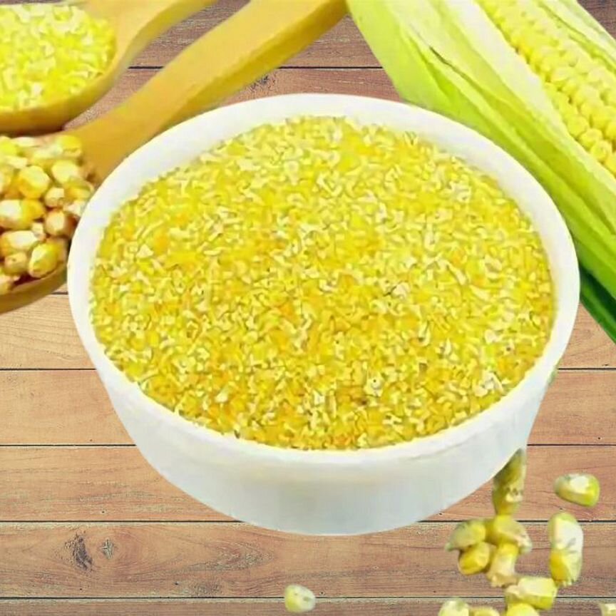 Крупа кукурузная для птицы для домашних животных
