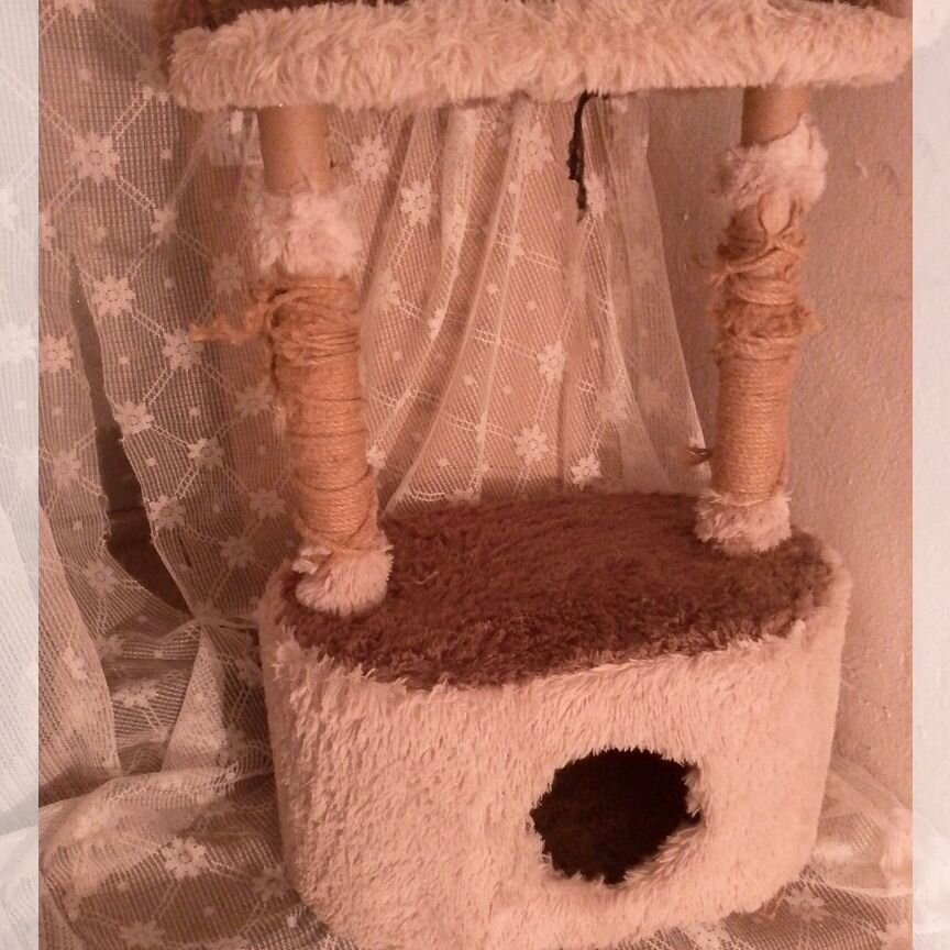 Когтеточка домик для кошки бу