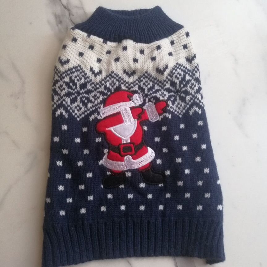 Свитер для собаки кошки комбинезон новогодний