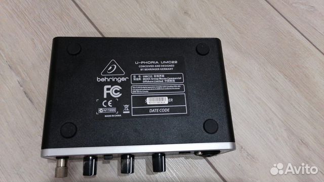 Звуковая карта behringer umc22 купить в Анапе | Электроника | Авито