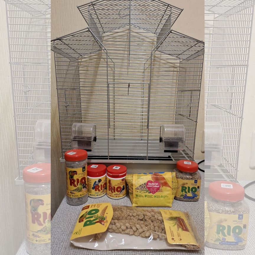 Клетка для попугая или канарейки большая