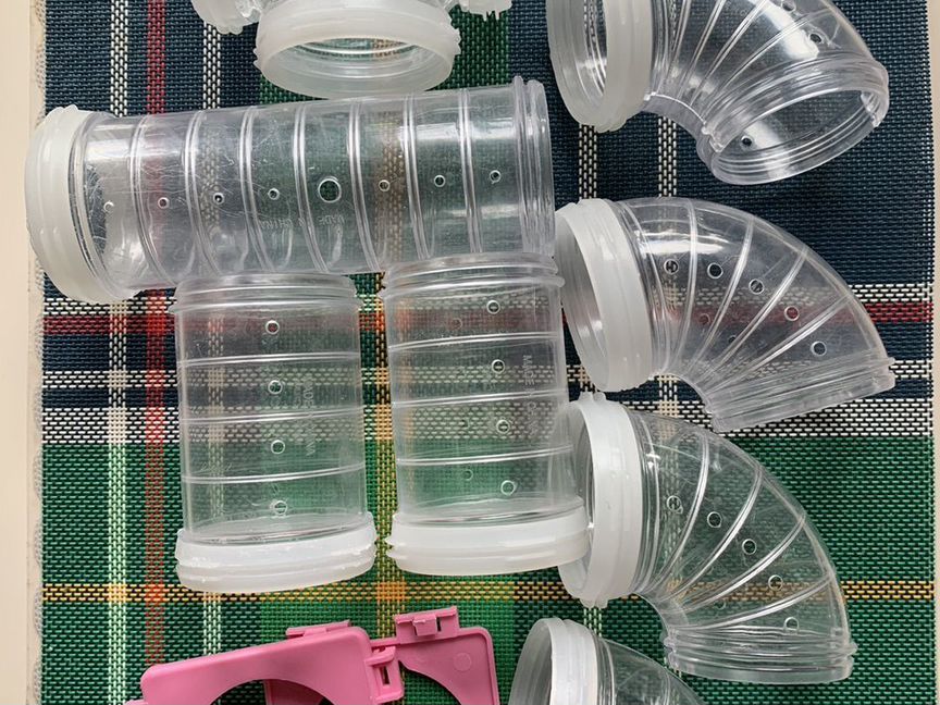 Тунель для хомяка, колесо пластиковое