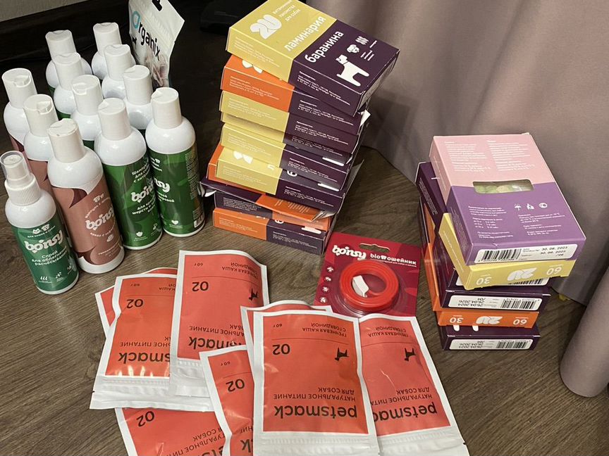 Шампунь и витамины для собак набор