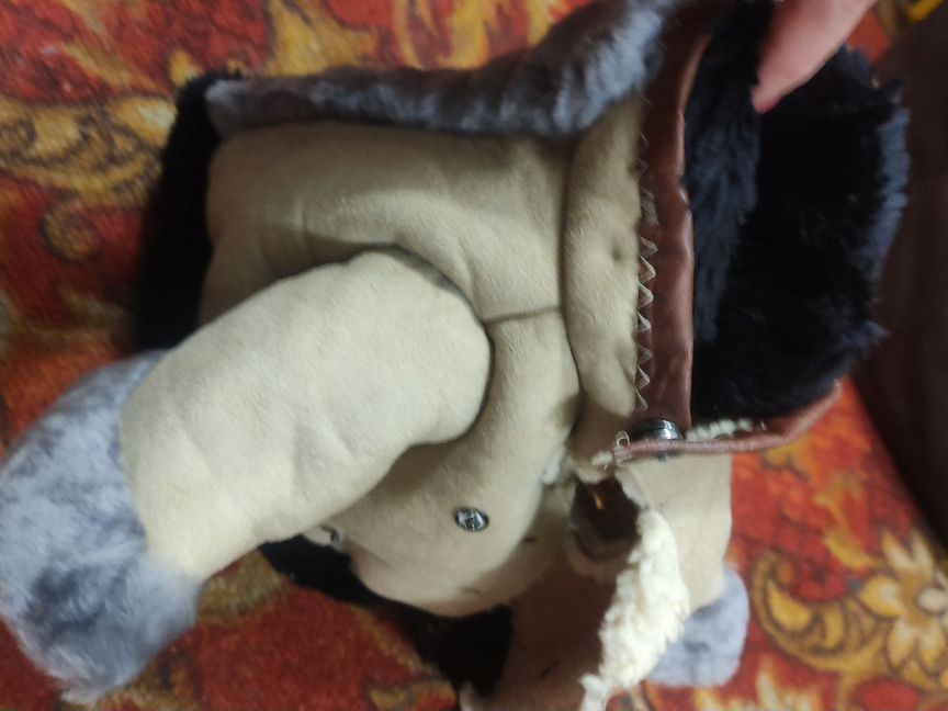 Самодельная шубка для собаки и шапка