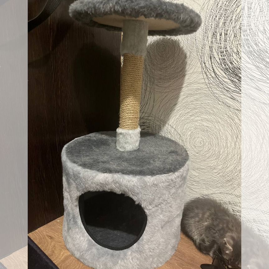 Домик для кошки с когтеточкой