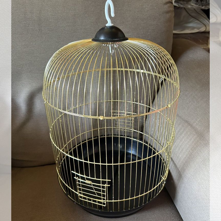 Клетка для попугая, ванна, корм