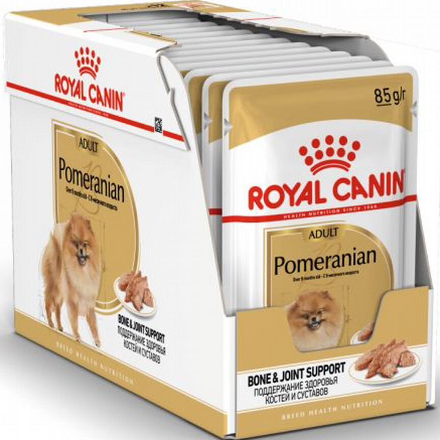 Pomeranian Adult влажный корм для собак, 12 шт