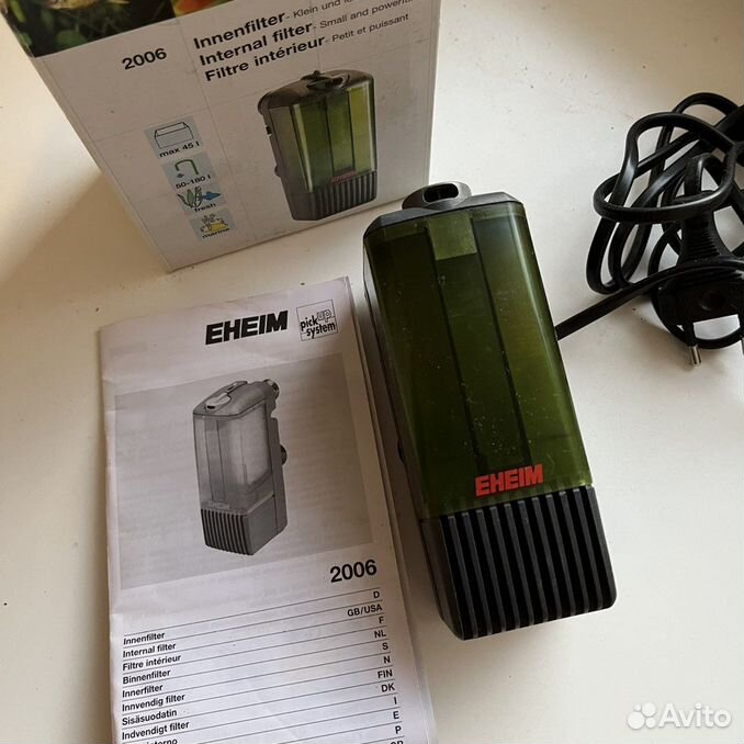 Внутренний фильтр для аквариума eheim pickup