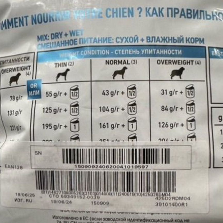Корм роял канин гипоаллергенный