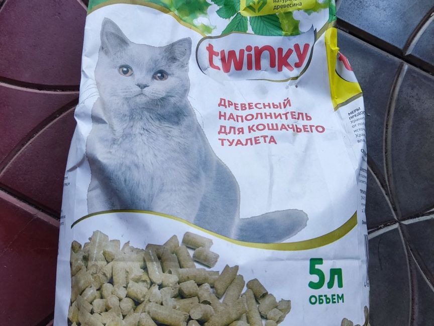 Наполнитель для кошачьего туалета древесный