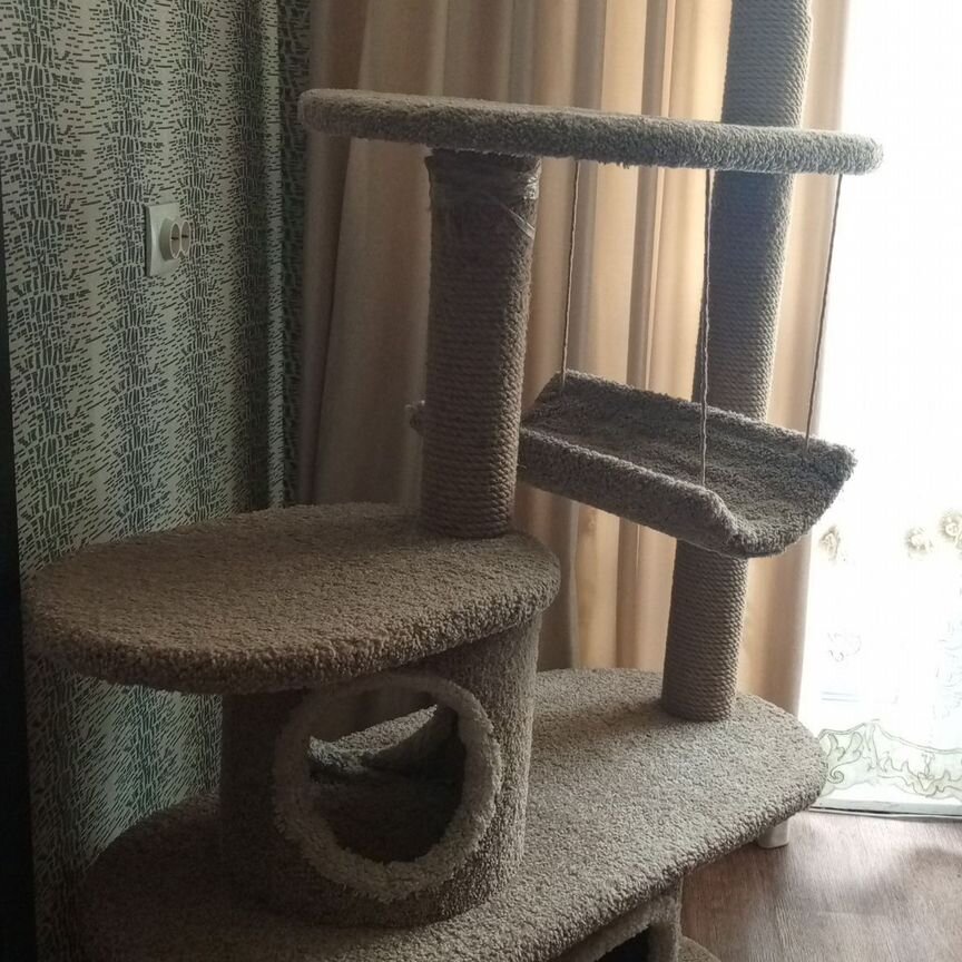 Когтеточка домик для кошки бу
