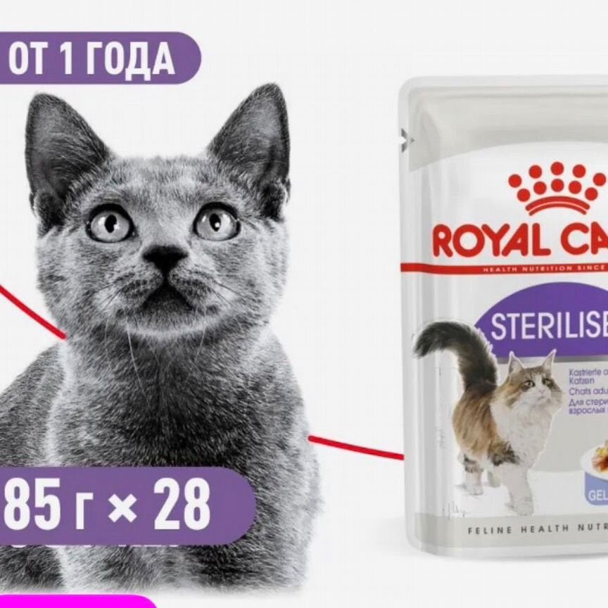 Корм для кошек royal canin sterilised