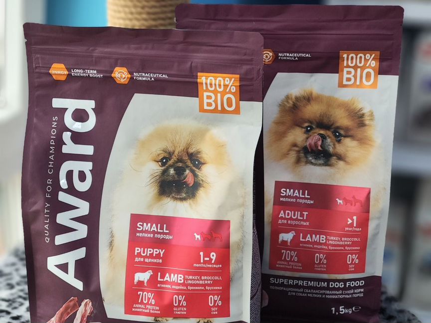 Корм для мини собак Award