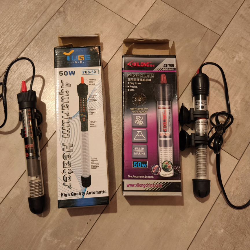 Погружной нагреватель 50W для аквариума, браги
